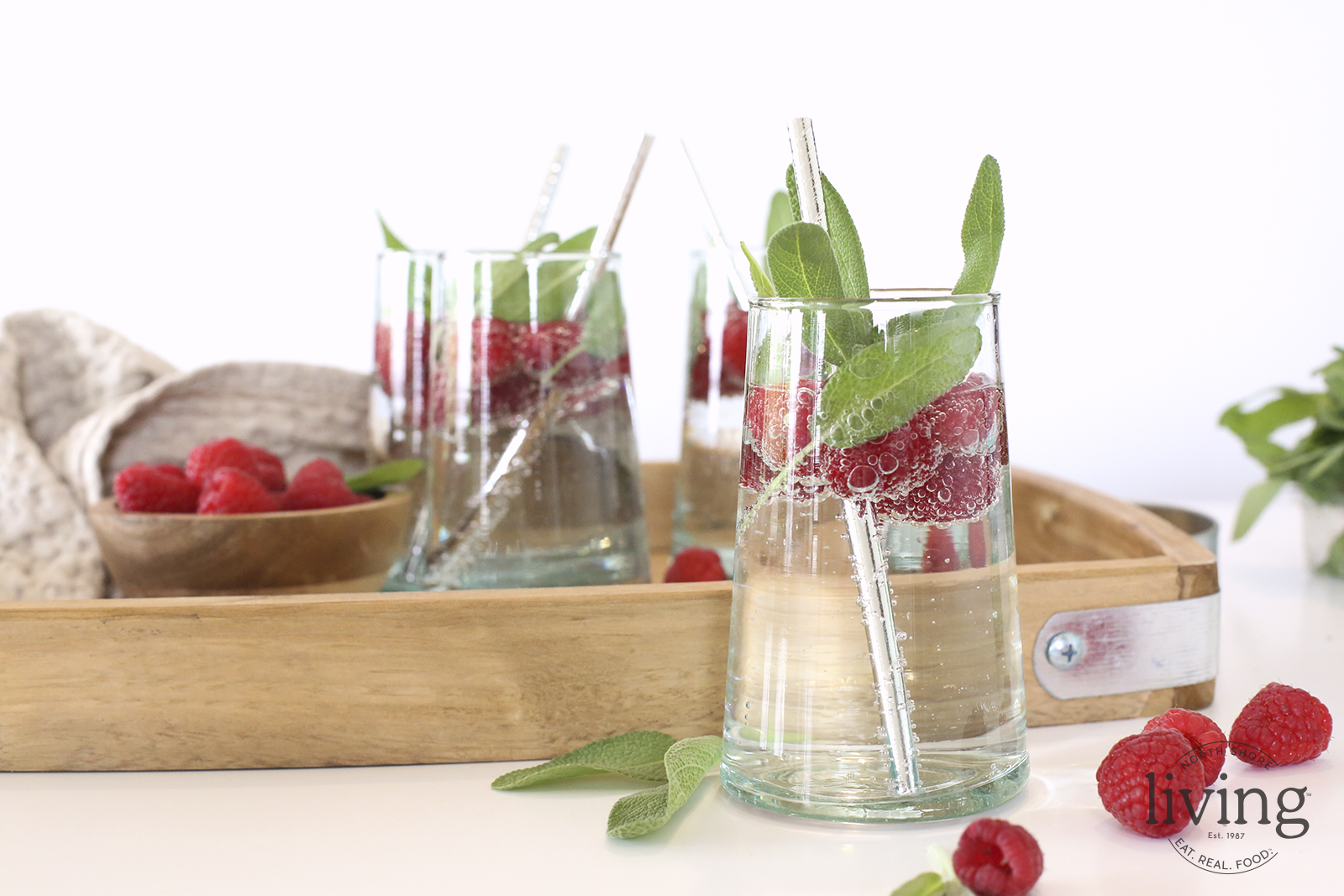 Raspberry Sage Infused Water - North Shore Living®